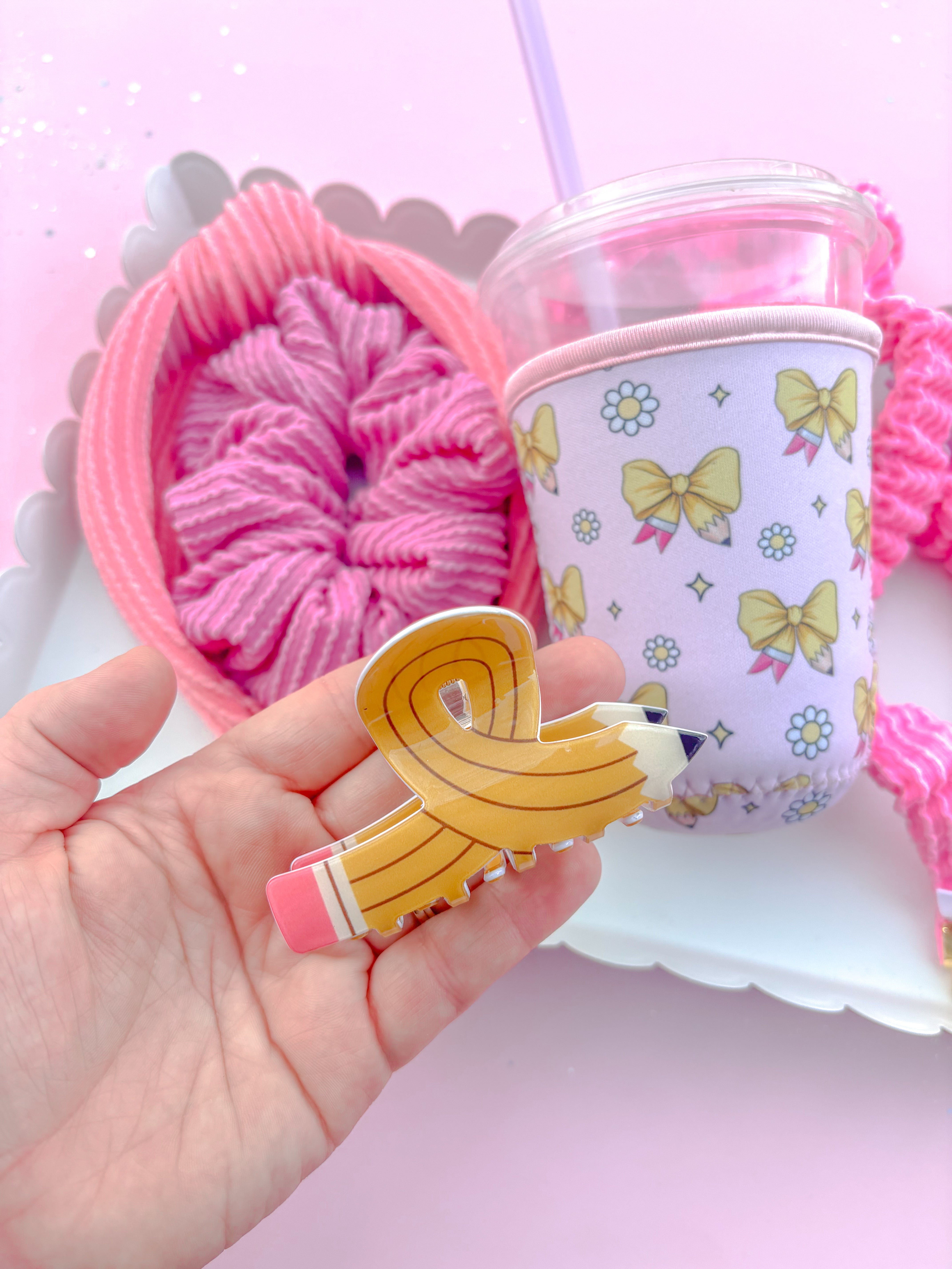 Pencil Small Claw Clip – Evie Pearl Handmade