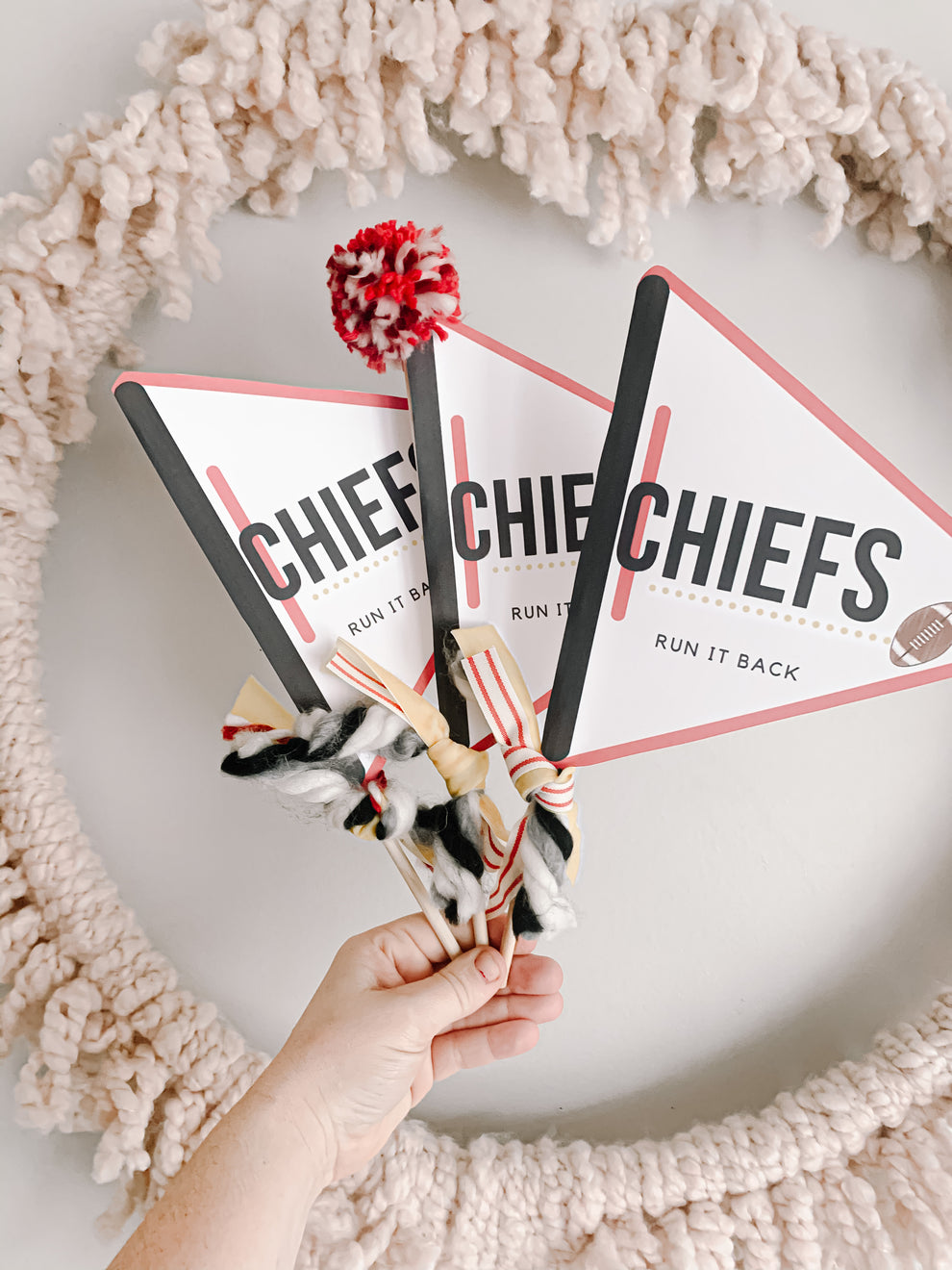 Kansas City Chiefs Flag Printable – Evie Pearl Handmade